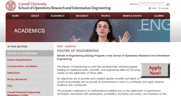 Cornell University, M.Eng. concentration in Data Analytics in 2025 ...