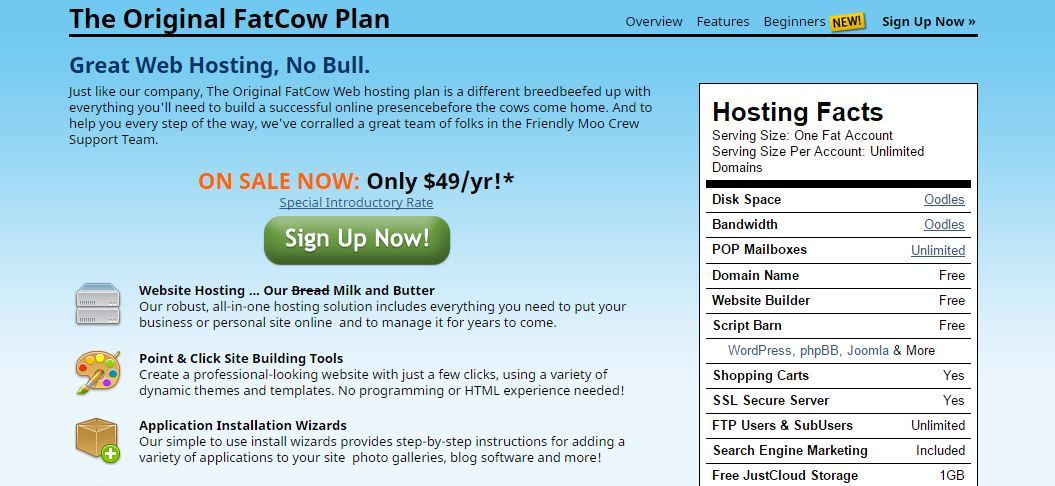 FatCow in 2025 - Reviews, Features, Pricing, Comparison - Decide ...
