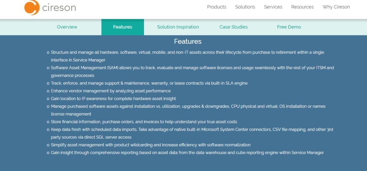 Cireson Asset Management in 2025 - Reviews, Features, Pricing ...